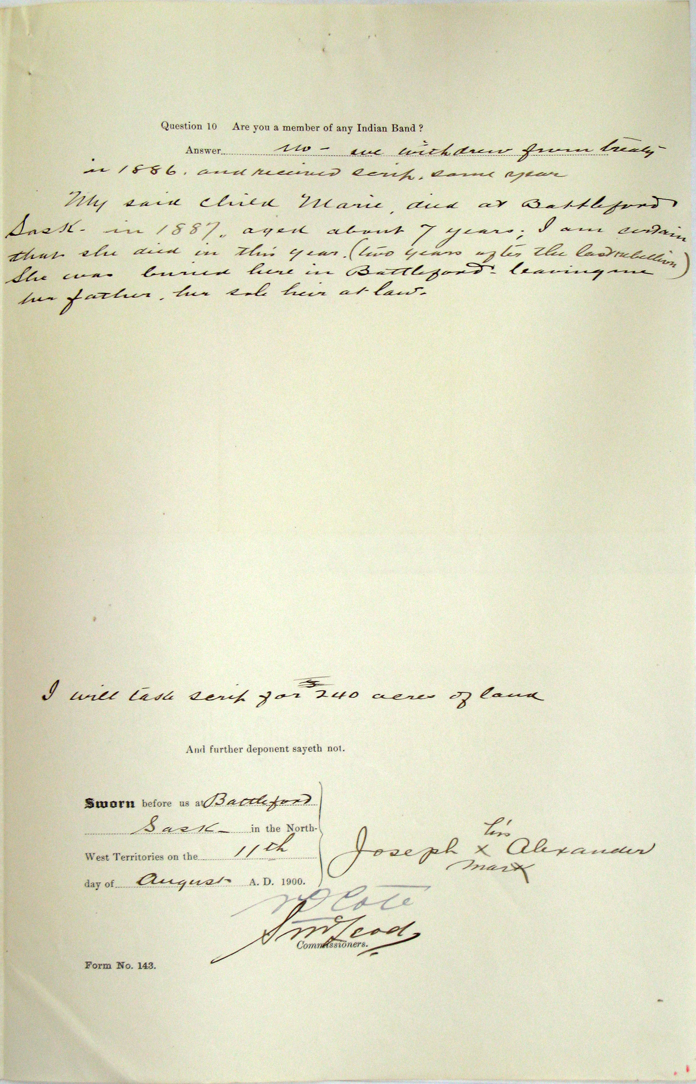 Métis National Historical Online Database